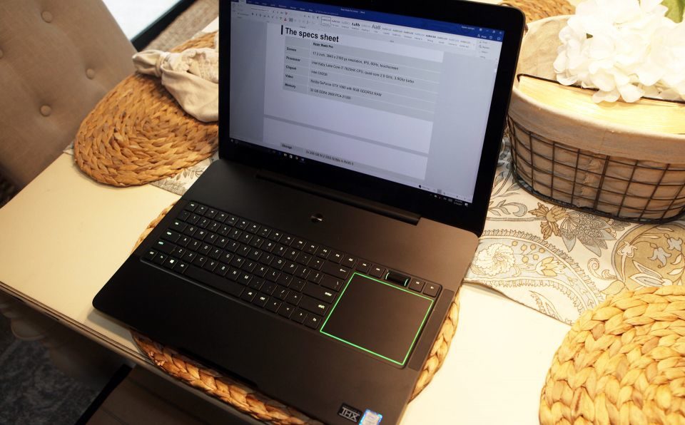 Razer Blade Pro review - GTX 1080 graphics in a thin laptop