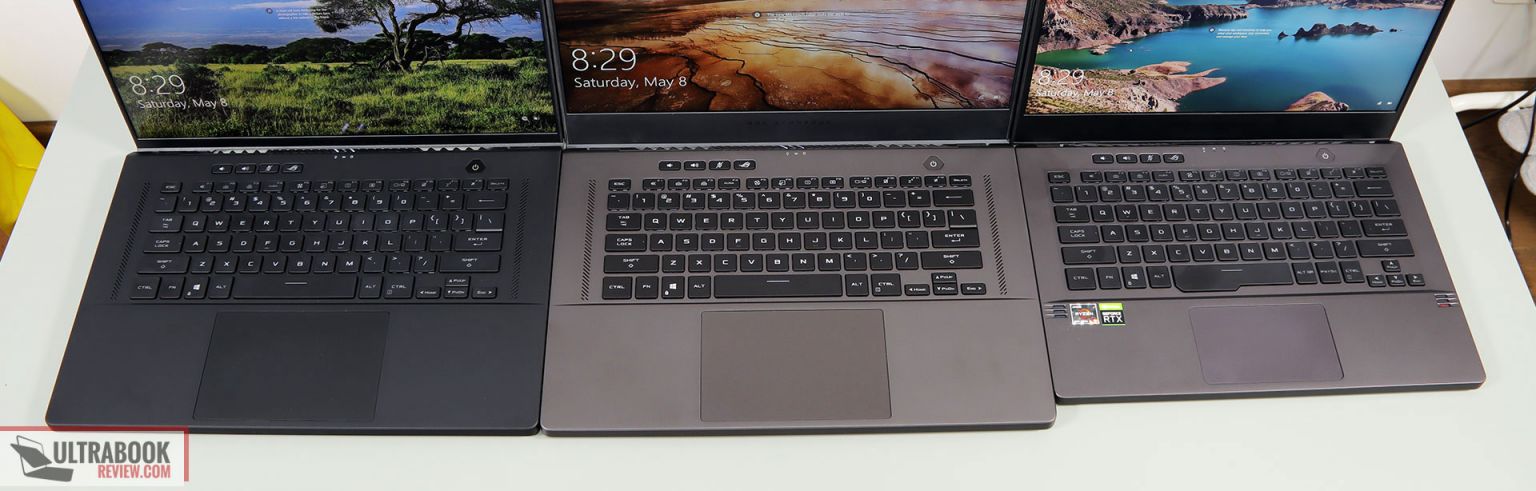Asus ROG Zephyrus G14 vs G15 vs M16 laptop comparison