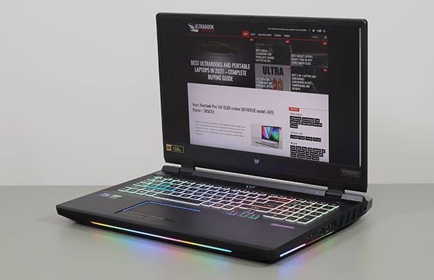 Acer Predator Helios 500 review (PH517-52 model - i9-11980HK, RTX 3080)