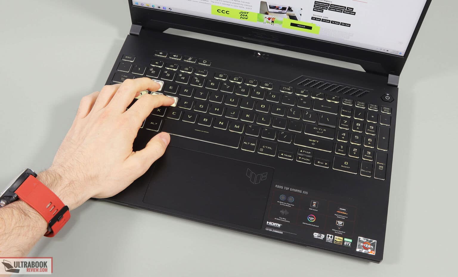 Asus TUF Gaming A15 review (FA507RM model - Ryzen 7 6800H, RTX 3060)