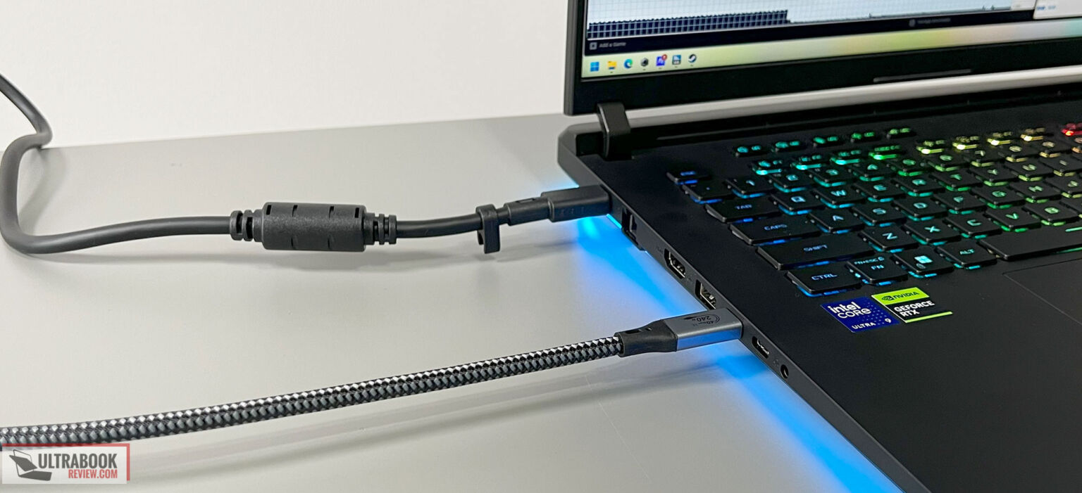 Using the Asus ROG Scar 16/18 on PD USB-C power
