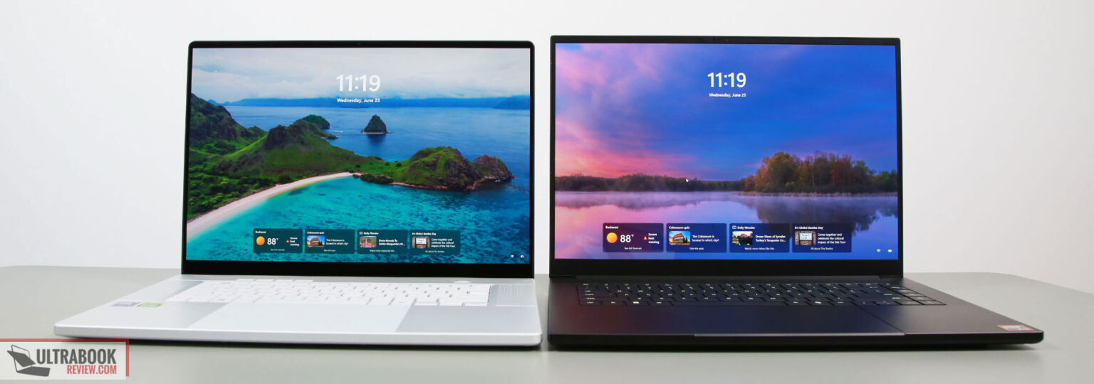 Asus ProArt P16 vs. Razer Blade 16, Asus ROG Zephyrus G16 comparison